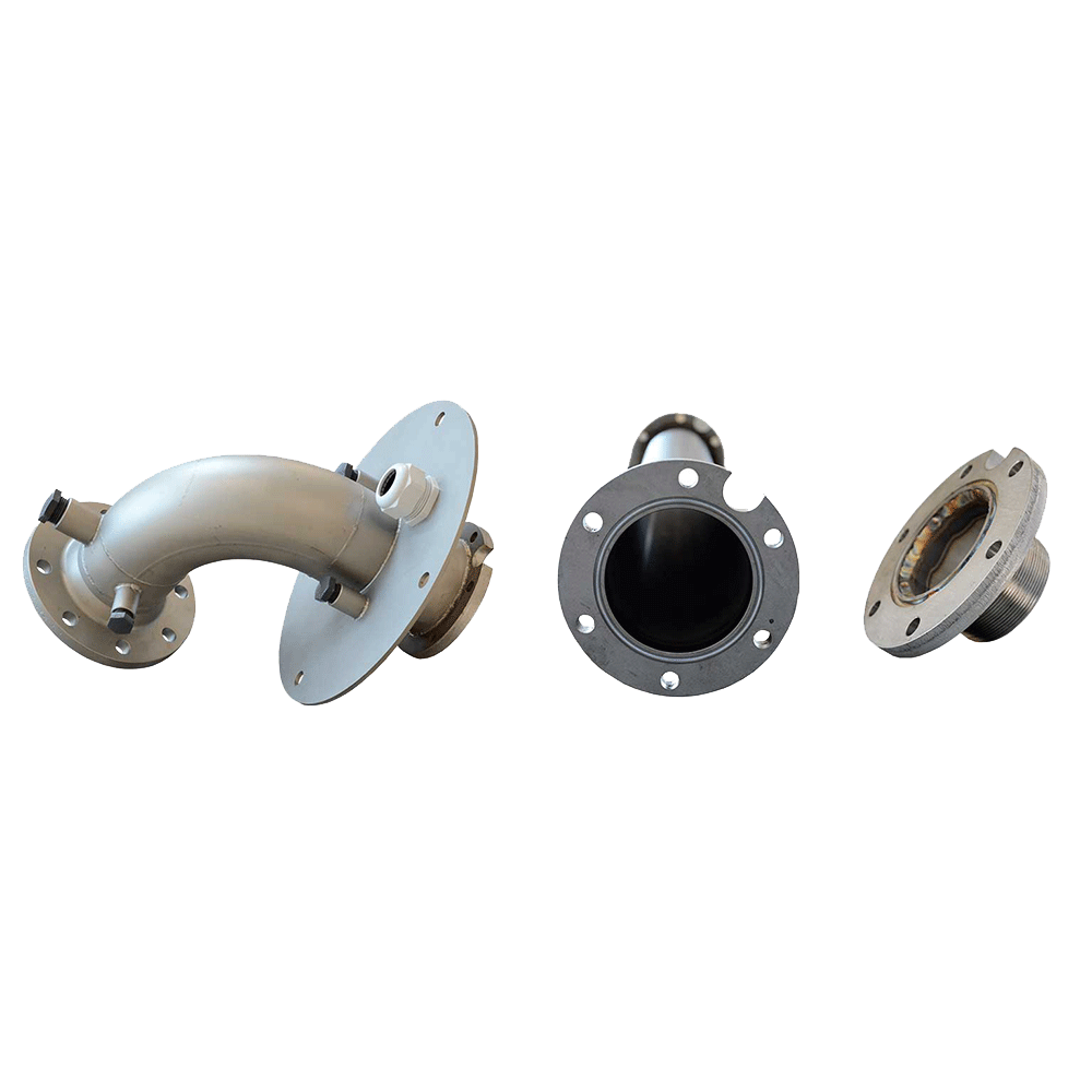 RVS stijgbuis met flenzen